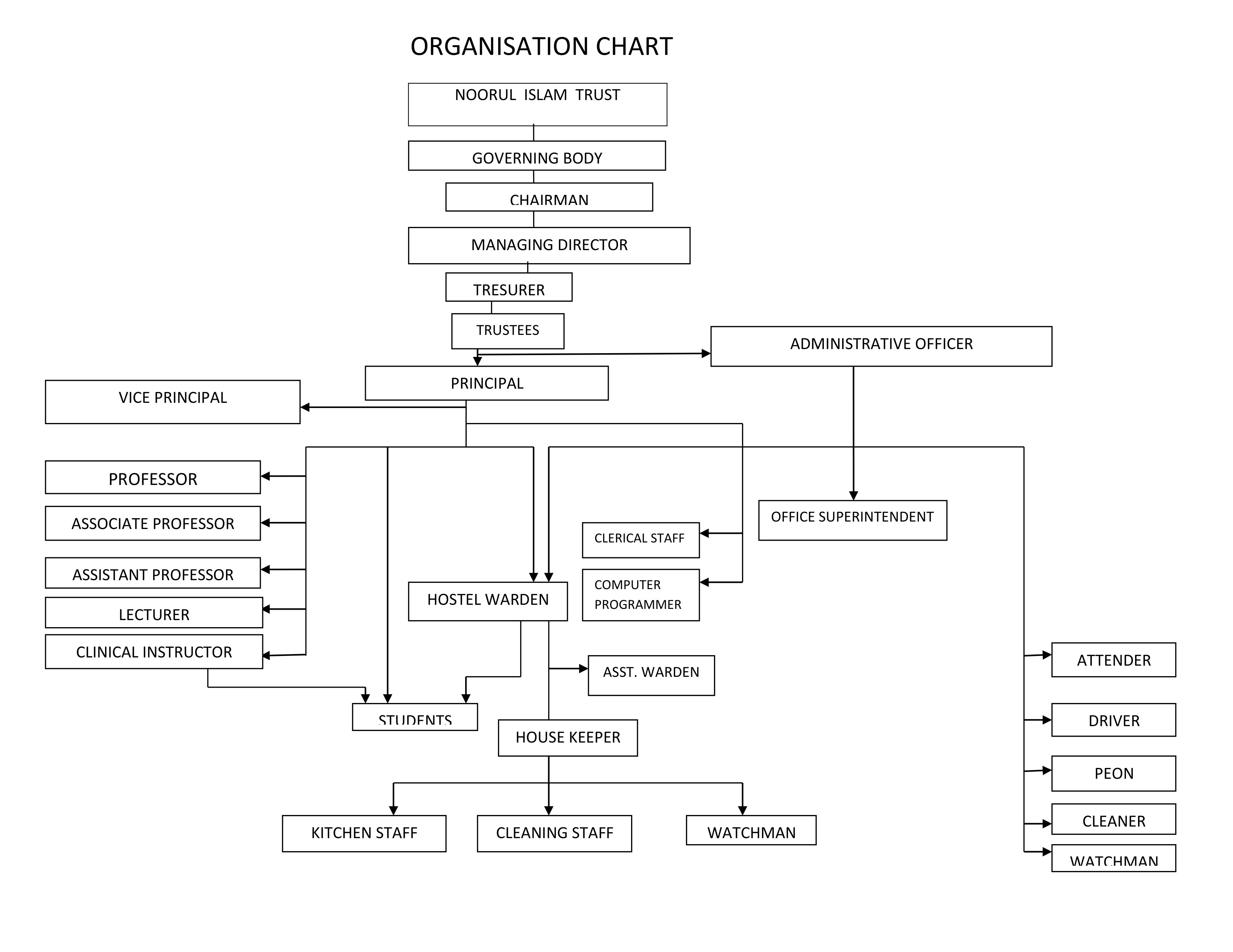 Organization Chart | Al-Azhar College of Pharmacy